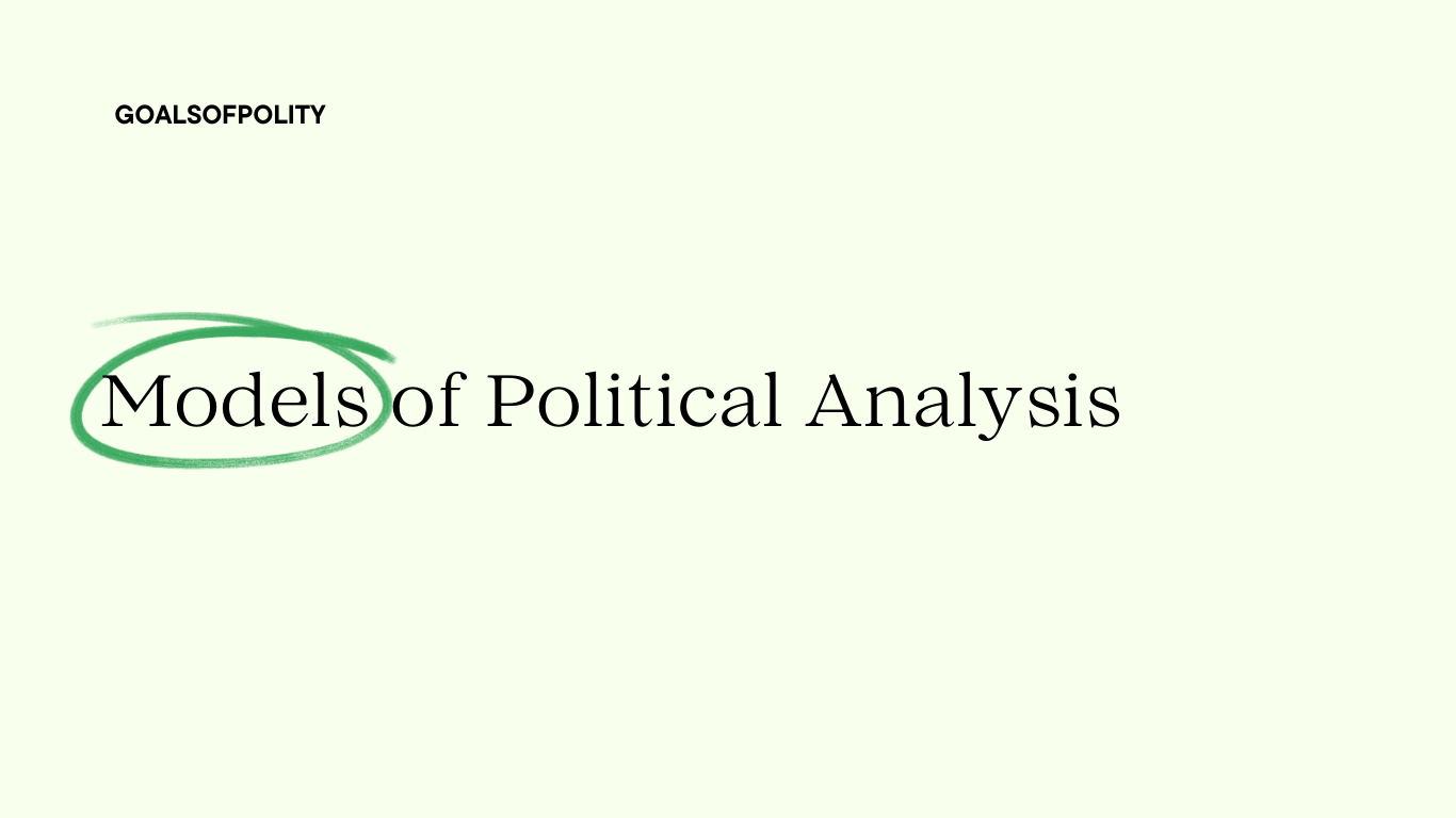 Political Analysis: The Concept