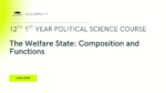 The Welfare State: Composition and Functions
