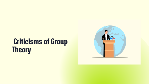 The Concept of Group Theory of Politics